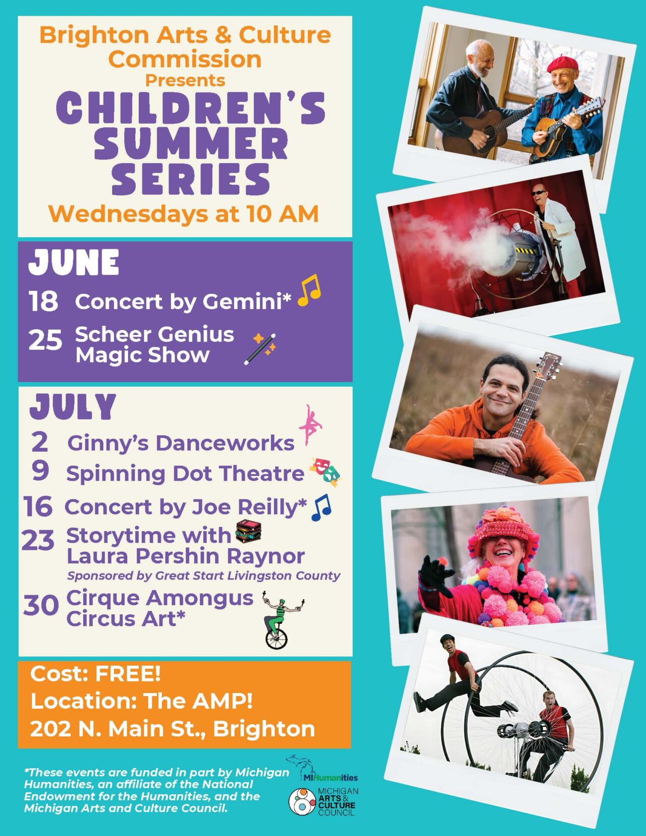 Brighton Arts & Culture Commission Presents: Children’s Summer Series ...